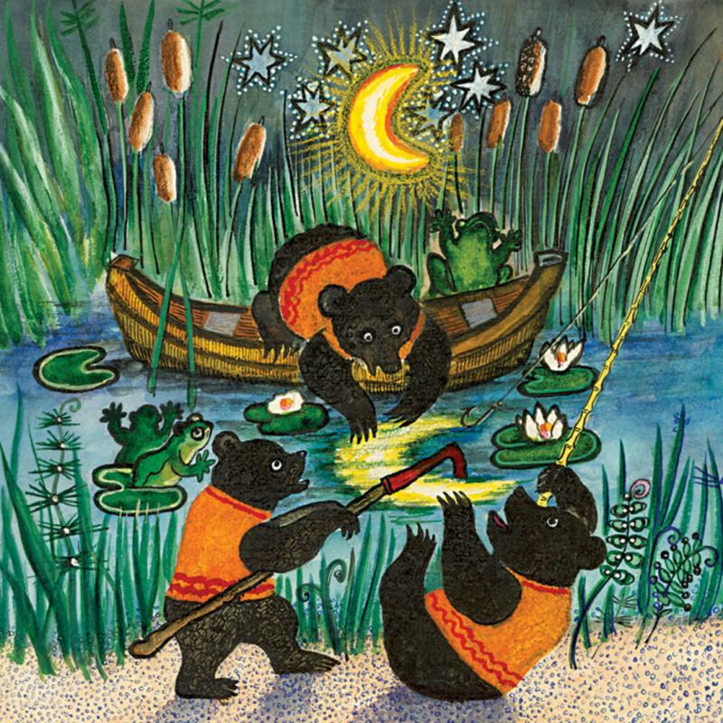 Little Bears Card, Russian folk art at - Abrahams Store