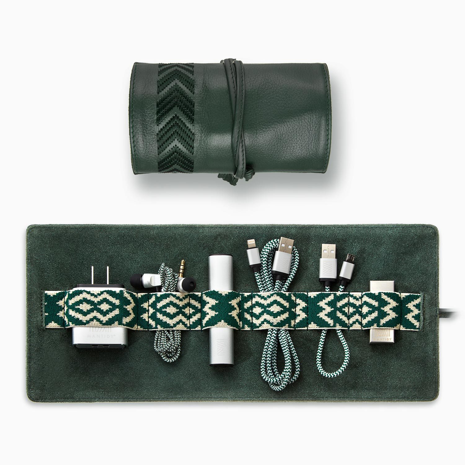 Simply Superb - Tech Roll in Racing Green Leather - Abrahams Store