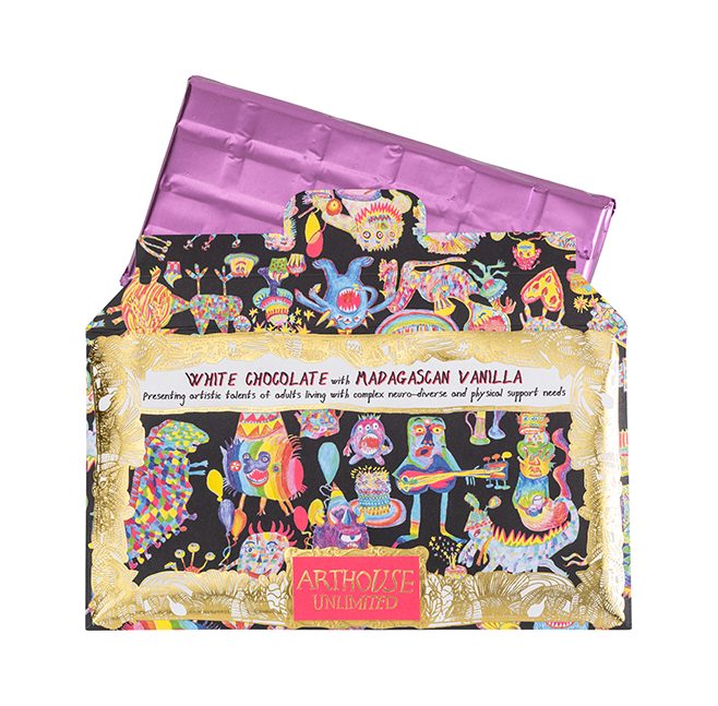 Monster Party White Madagascan Vanilla Chocolate Bar available from ...